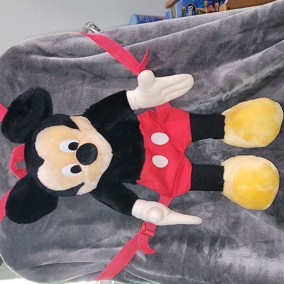 Disney | Accessories | Vintage Mickey Mouse Backpack Plush | Poshmark